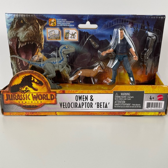 Mattel | Toys | Jurassic World Dominion Owen Velociraptor Beta Action ...